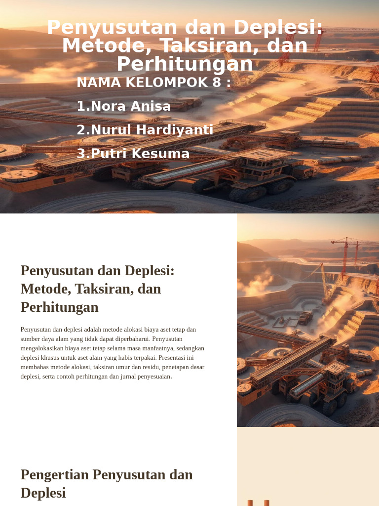 KELOMPOK 8 Penyusutan Dan Deplesi Metode Taksiran Dan Perhitungan | PDF