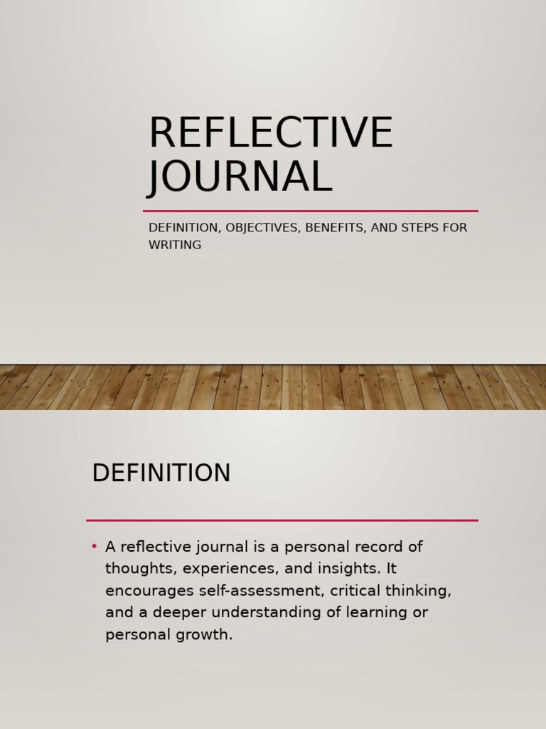 Reflective Journal | PDF