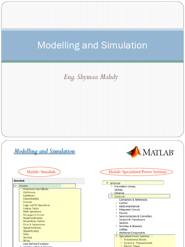 MATLAB Simulation of RL, RC, RLC Circuits | PDF | Electrical Network ...