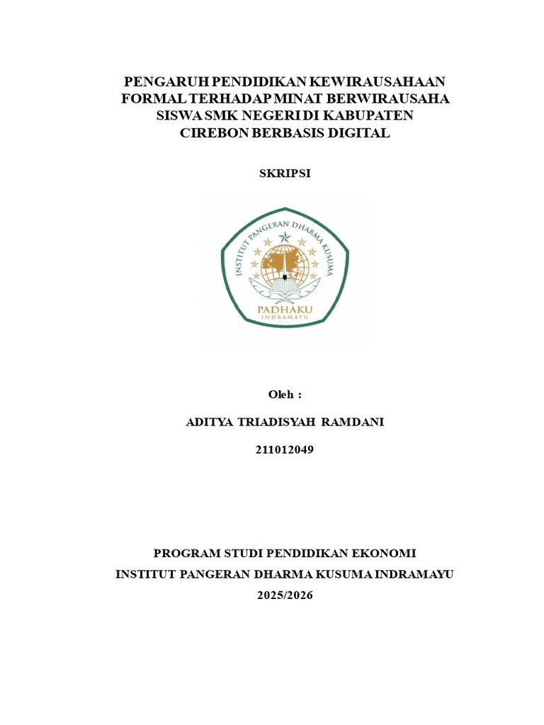 Skripsi Aditya Siap Print | PDF