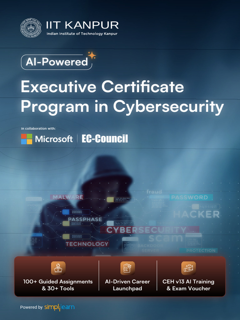 IITK - Cybersecurity Meets and AI BROCHURE | PDF | Security | Computer Security