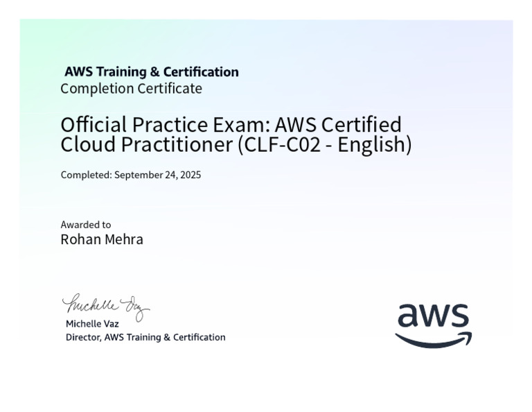 Official Practice Exam: AWS Certified Cloud Practitioner (CLF-C02 ...