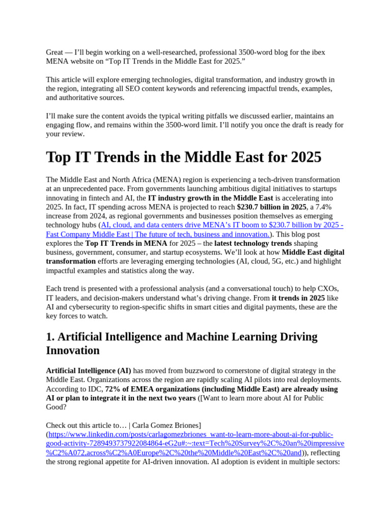 Top IT Trends in The Middle East For 2025 | PDF | Cloud Computing ...