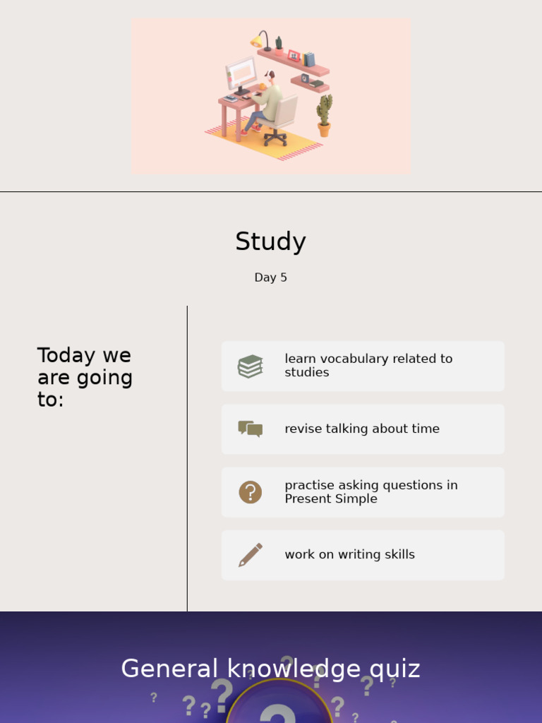 Vocabulary and Time Practice Day 5 | PDF