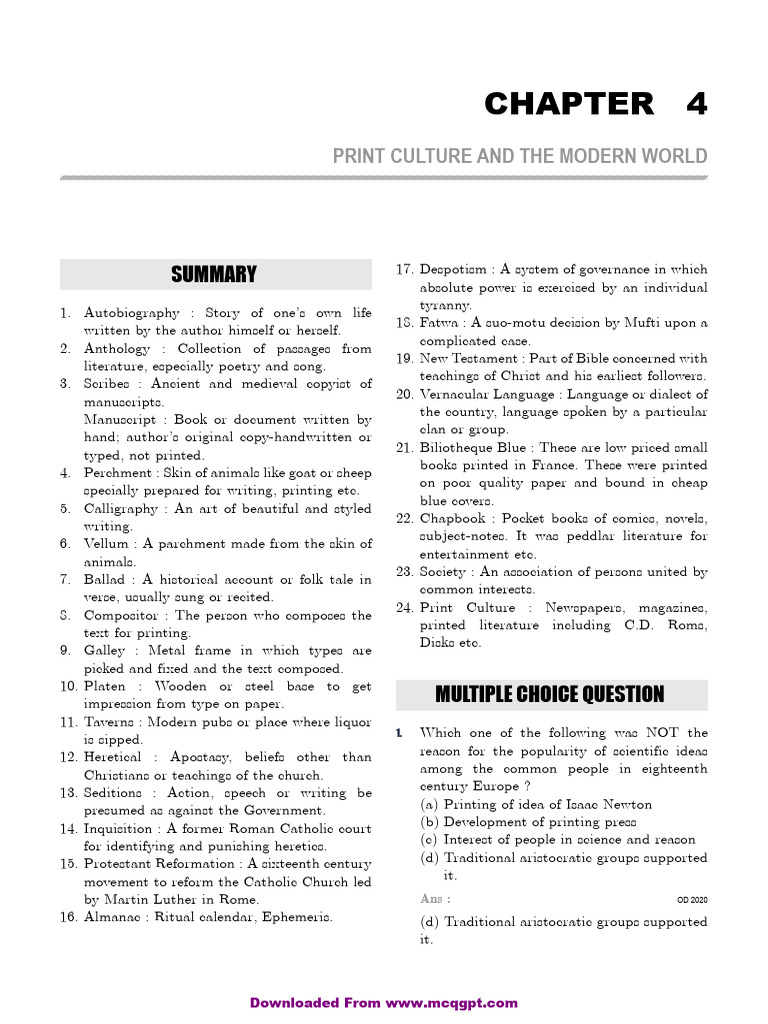 Print Culture in the Modern Era | PDF | Printing | Books