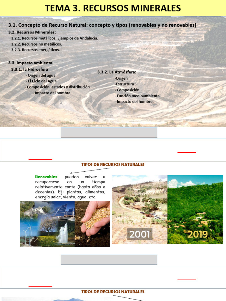Recursos Minerales y su Impacto Ambiental | PDF | Mineral | Minerales