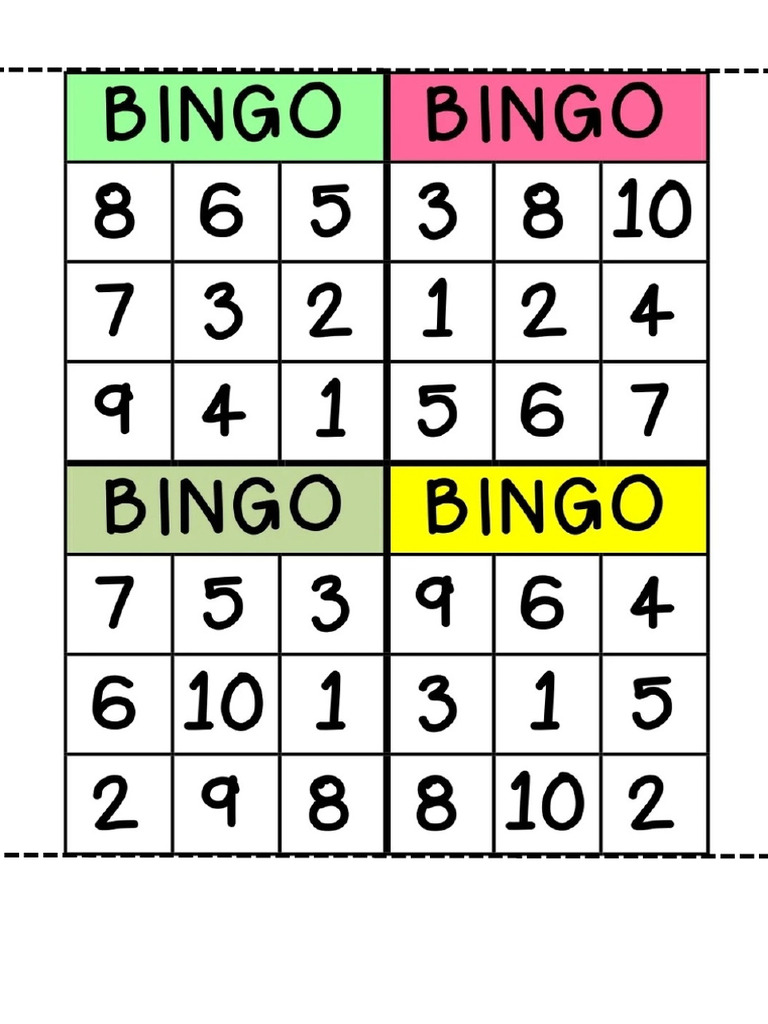 Bingos 1 Al 10 | PDF