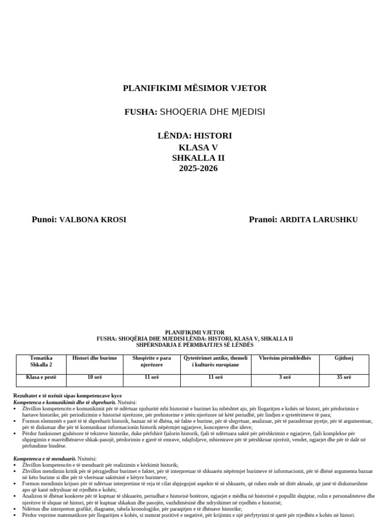 Histori 5 Periudha 1 | PDF
