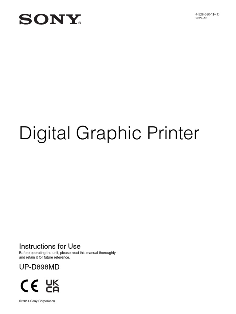 Digital Graphic Printer: Instructions For Use | PDF | Hertz | Mains ...