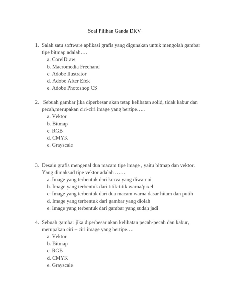 Soal DKV | PDF