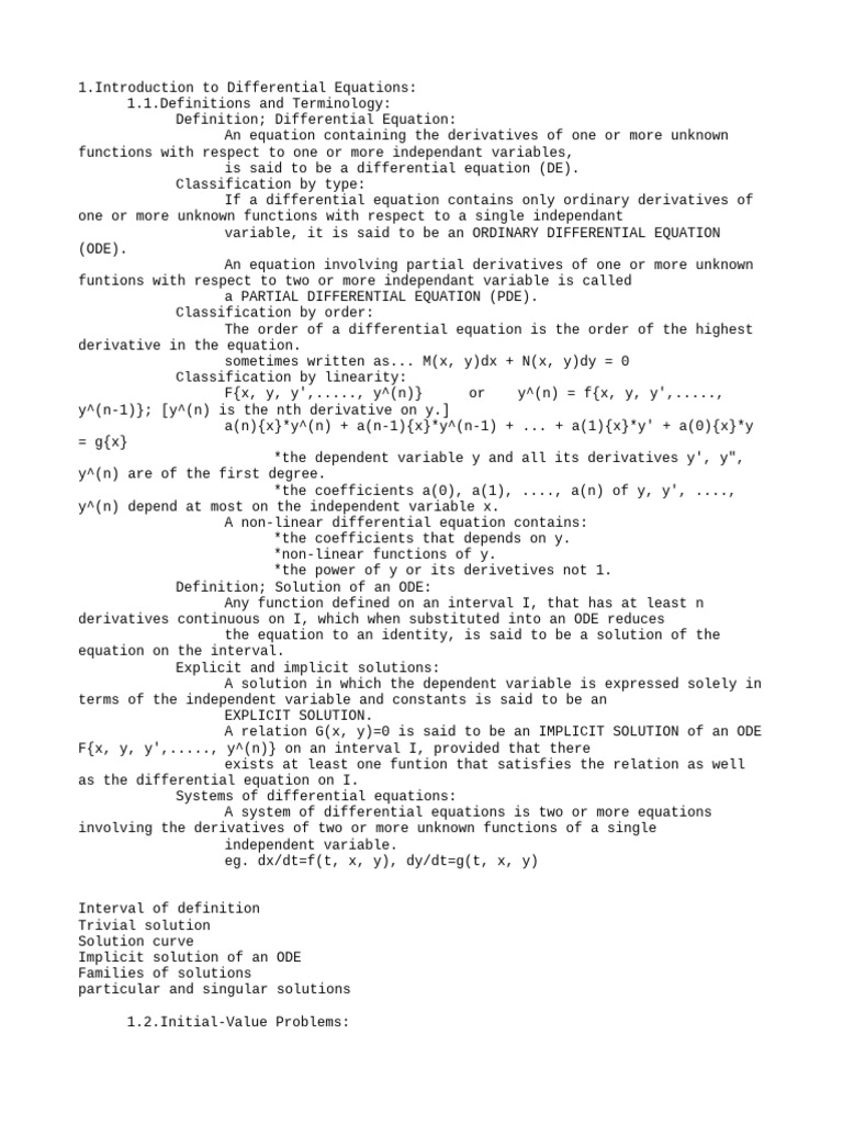 BN-Differentian Equations With Modelling Applications | PDF | Ordinary ...