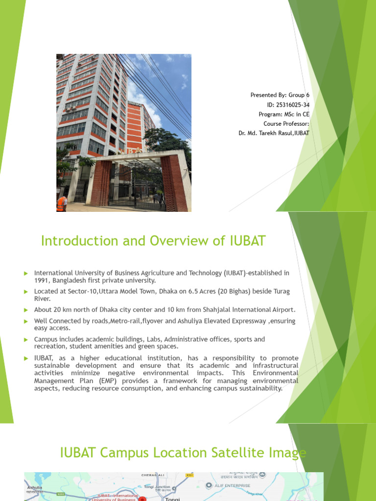 Final Presentation of EMP of IUBAT 26.09.25 | PDF | Waste | Waste ...