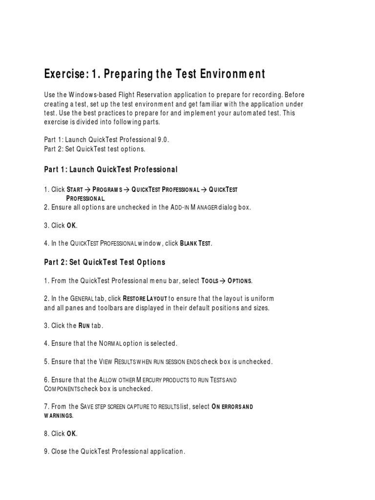 Qtp Lab Exercises Pdf Dialog Box Parameter Computer Programming