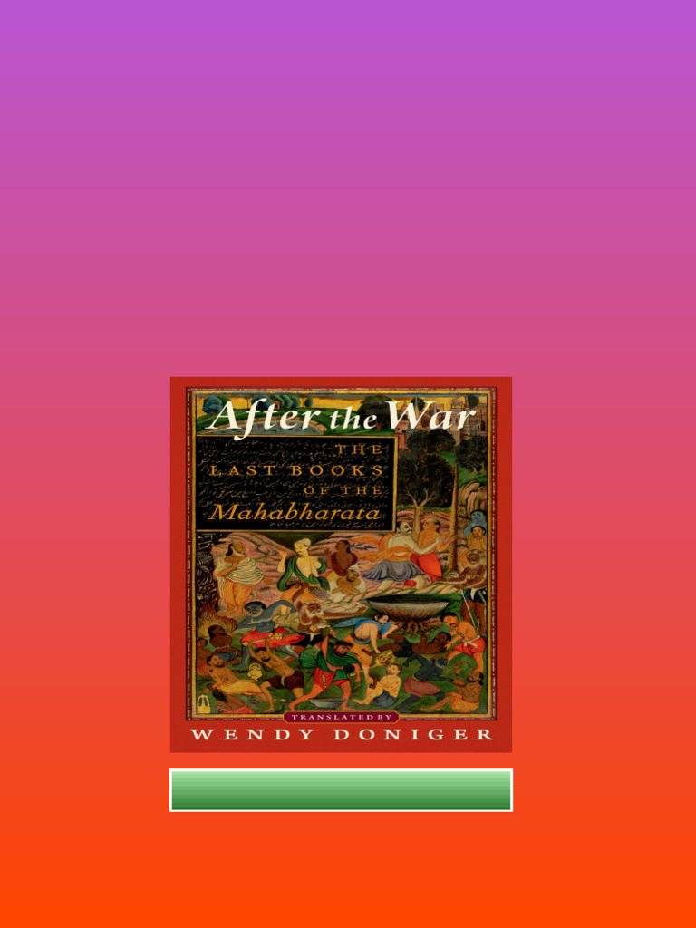 After The War Wendy Doniger: Get Your PDF Now | PDF
