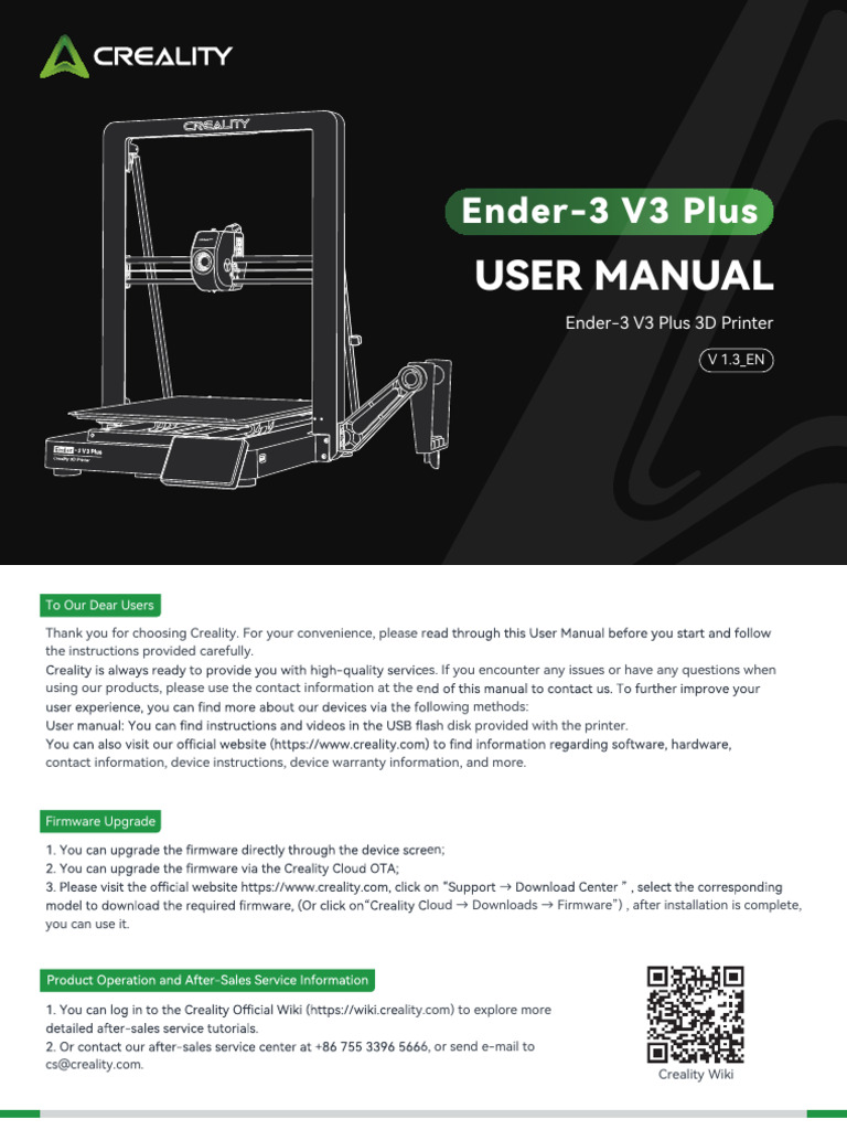 Ender 3 V3 Plus SM 004 - User Manual en | PDF | Extrusion | Radio