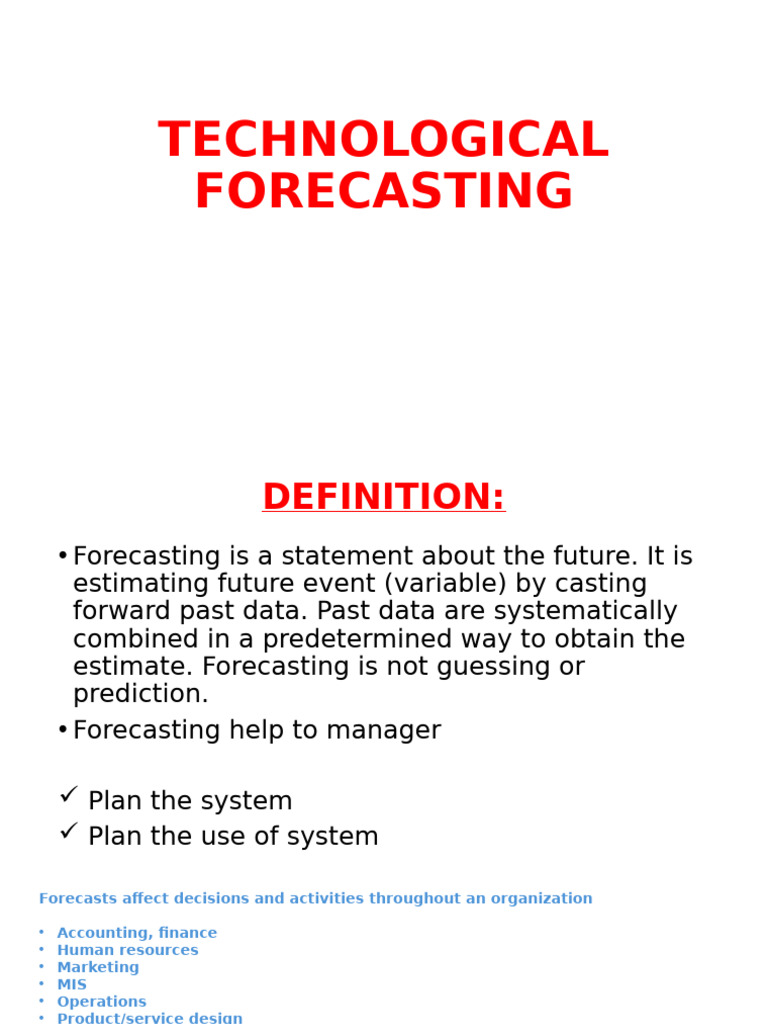 Understanding Technological Forecasting | PDF | Forecasting | Holography