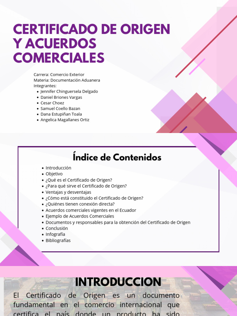 Certificado de Origen y Acuerdos Comerciales | PDF | aduana | Arancel