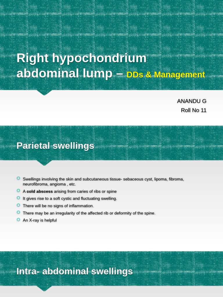 Right Hypochondrium: Diagnosis & Management | PDF | Liver | Clinical ...