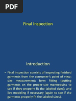 What Is The Best Final Inspection Procedure | PDF | Clothing | Textiles