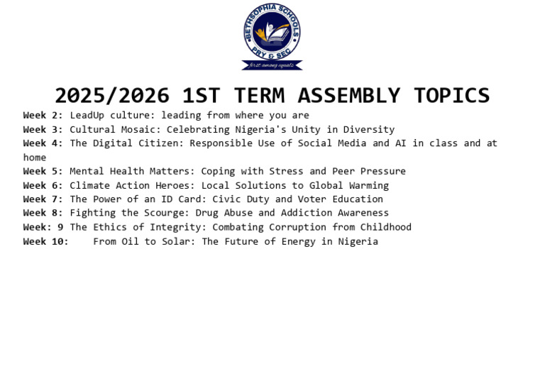 Assembly Topics | PDF