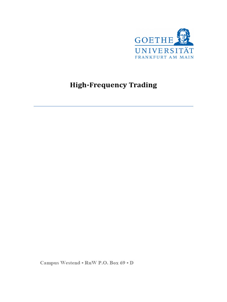 High Frequency Trading | PDF | High Frequency Trading | Algorithmic Trading