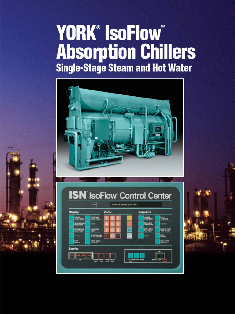 York IsoFlow Absorption Chillers | PDF | Cogeneration | Mechanical ...