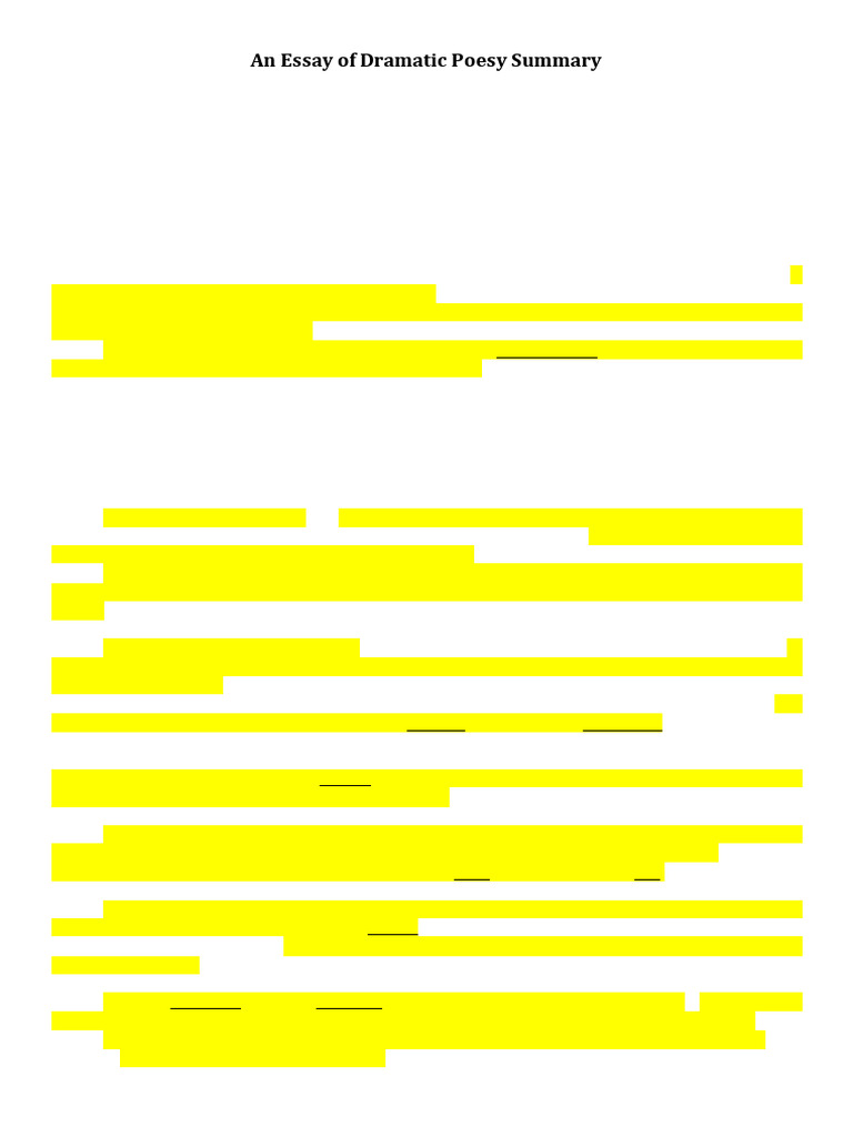 The Essay of Dramatic Poesy1760111715762 | PDF | William Shakespeare ...