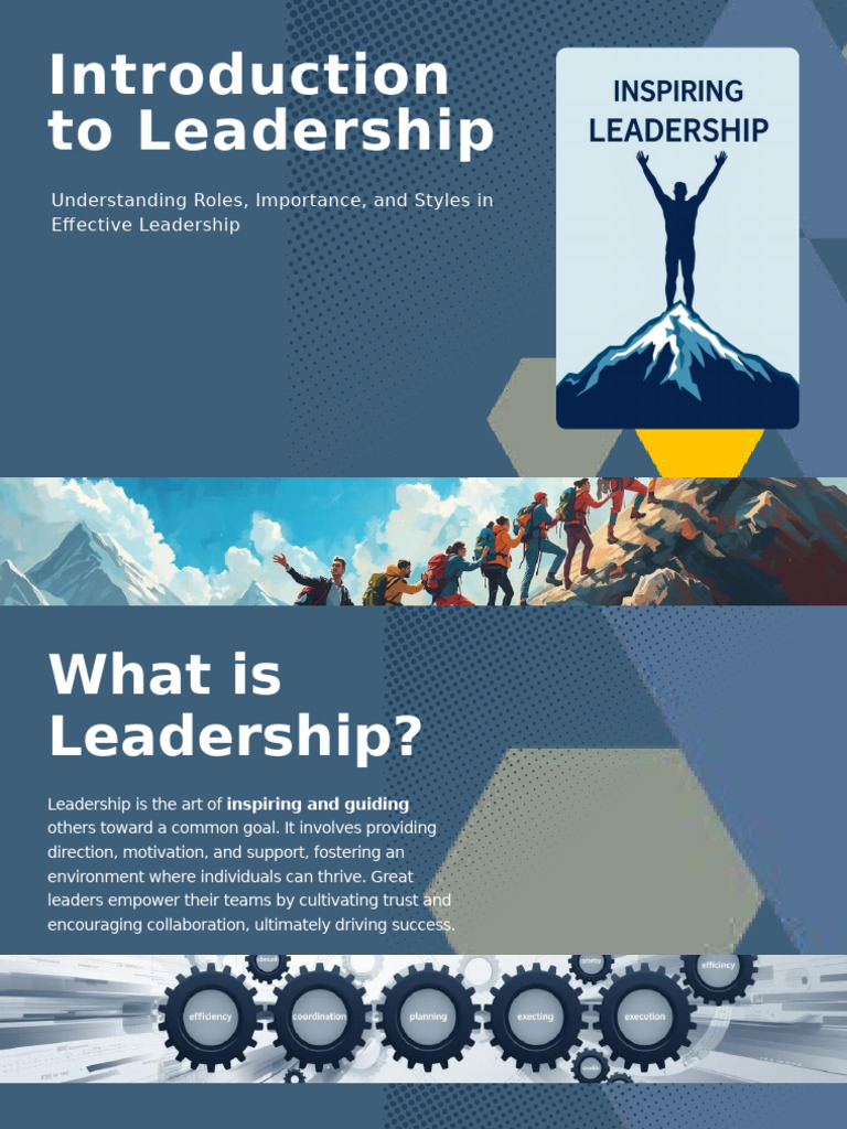 Presentation - Introduction To Leadership | PDF | Leadership | Motivation