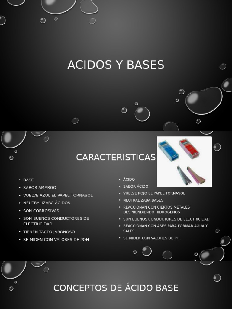 ÁCIDO - BASE Diapositivas de Química General | PDF | Ácido | Ph