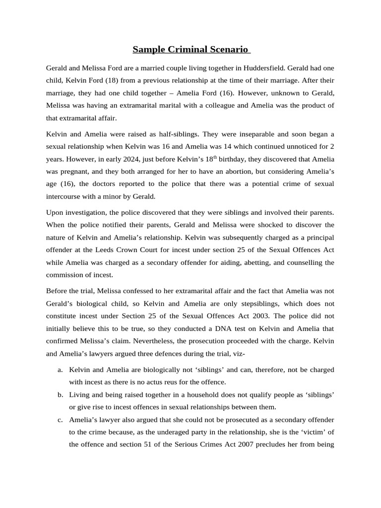 Incest Case Appeal: Ford Siblings' Trial | PDF | Crimes | Crime & Violence