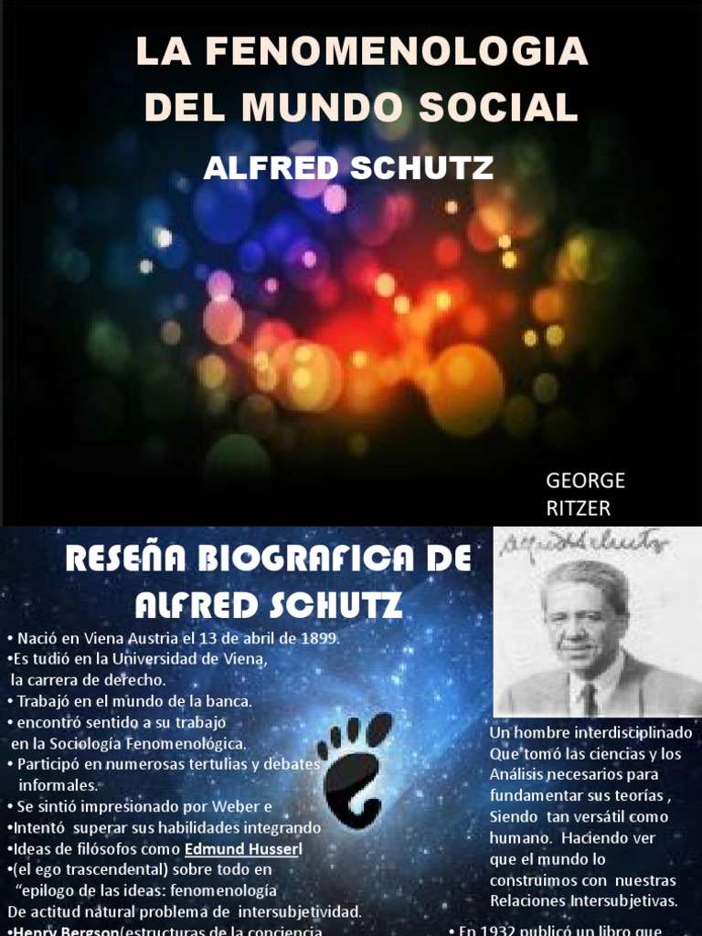 Presentacion Alfred Schutz | PDF