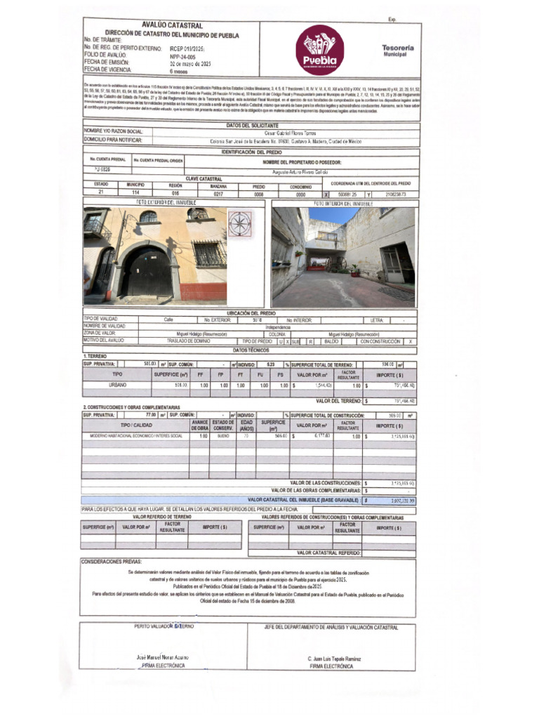 Catastro Puebla | PDF