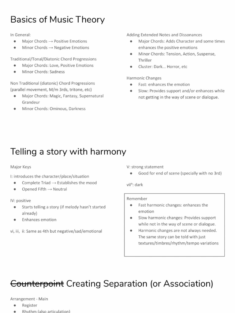 Basics of Music Theory | PDF