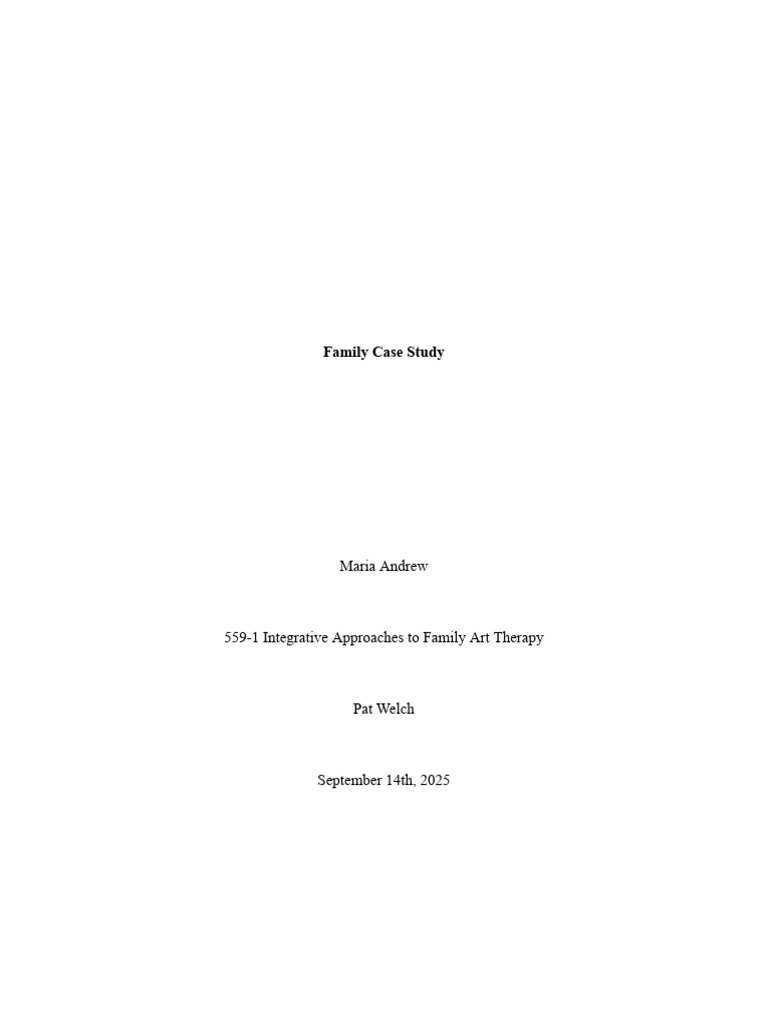 Integrative Approaches To Family Art Therapy - Family Case Study ...