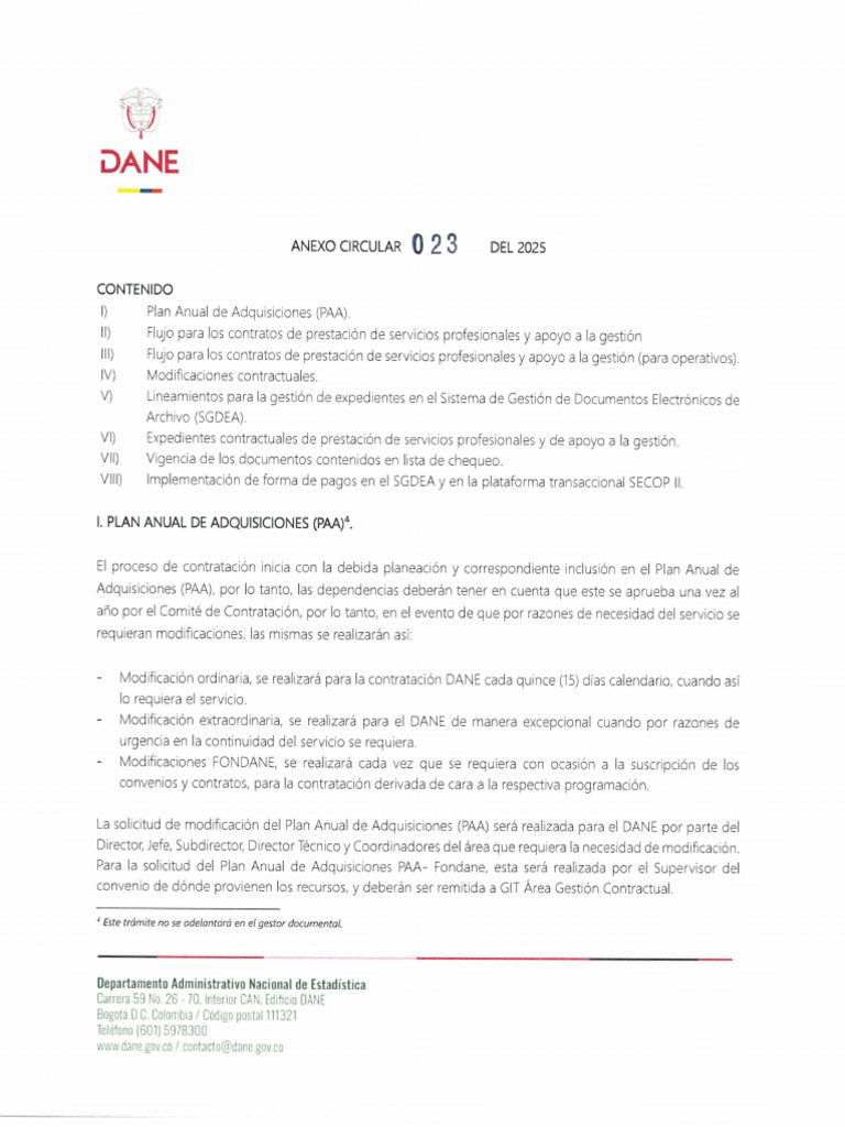 Anexo Circular 023 de 2025 | PDF