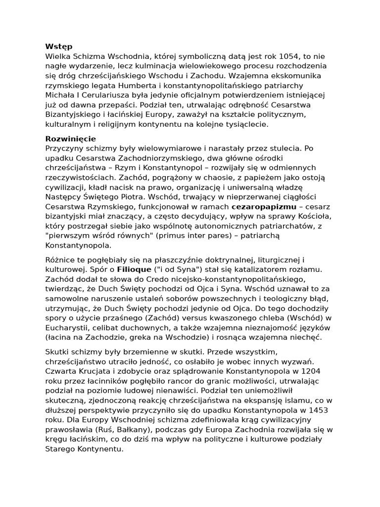 Schizma Wschodnia 1054 Roku - Religijny Rozłam, Który Zdefiniował Losy ...