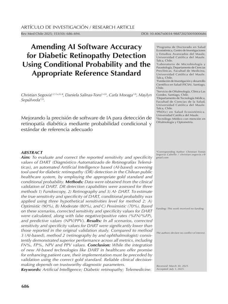 Amending AI Software Accuracy For Diabetic Retinopathy Detection Using ...