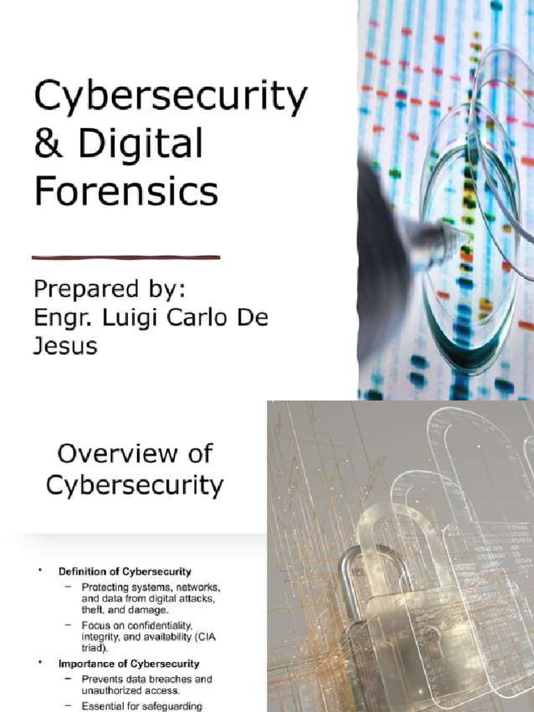 Class - 1 - 2 - Intro Cybersecurity and Digital Forensics | PDF