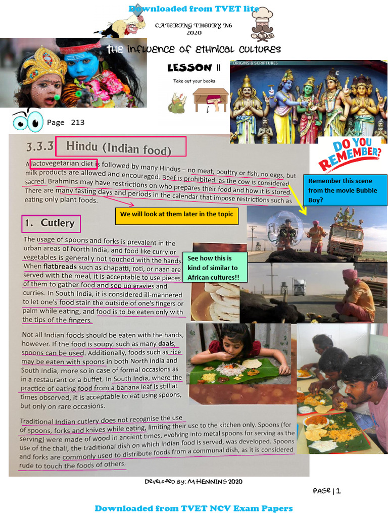 Catering Theory N6 Lesson11 Module3 | PDF | Foods
