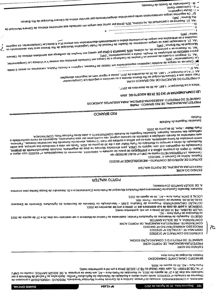 Lei Complementar 242 de 23 de Agosto de 2023 | PDF
