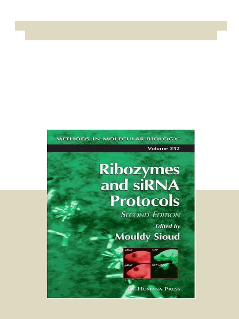 Ribozymes and Sirna Protocols 2Nd Edition Methods in Molecular Biology ...