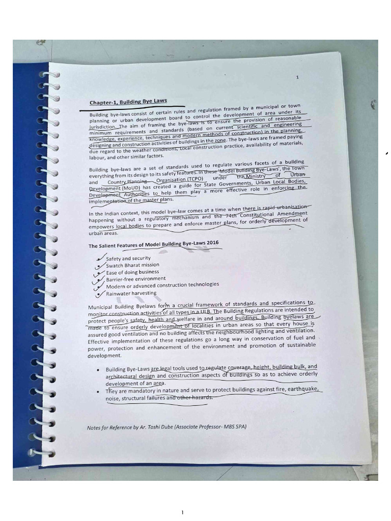 Building Codes Notes Sem 6 | PDF