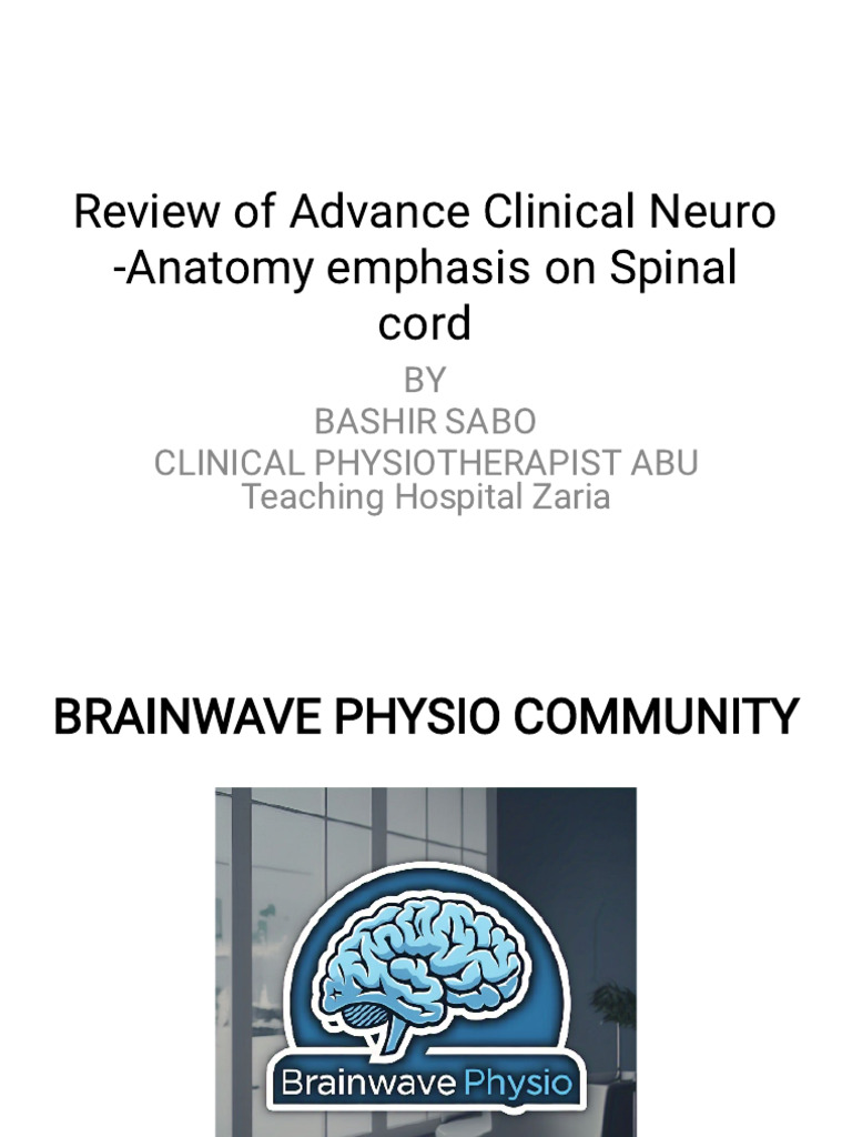 Spinal Cord Anatomy and Assessment Guide | PDF | Spinal Cord | Neuroanatomy