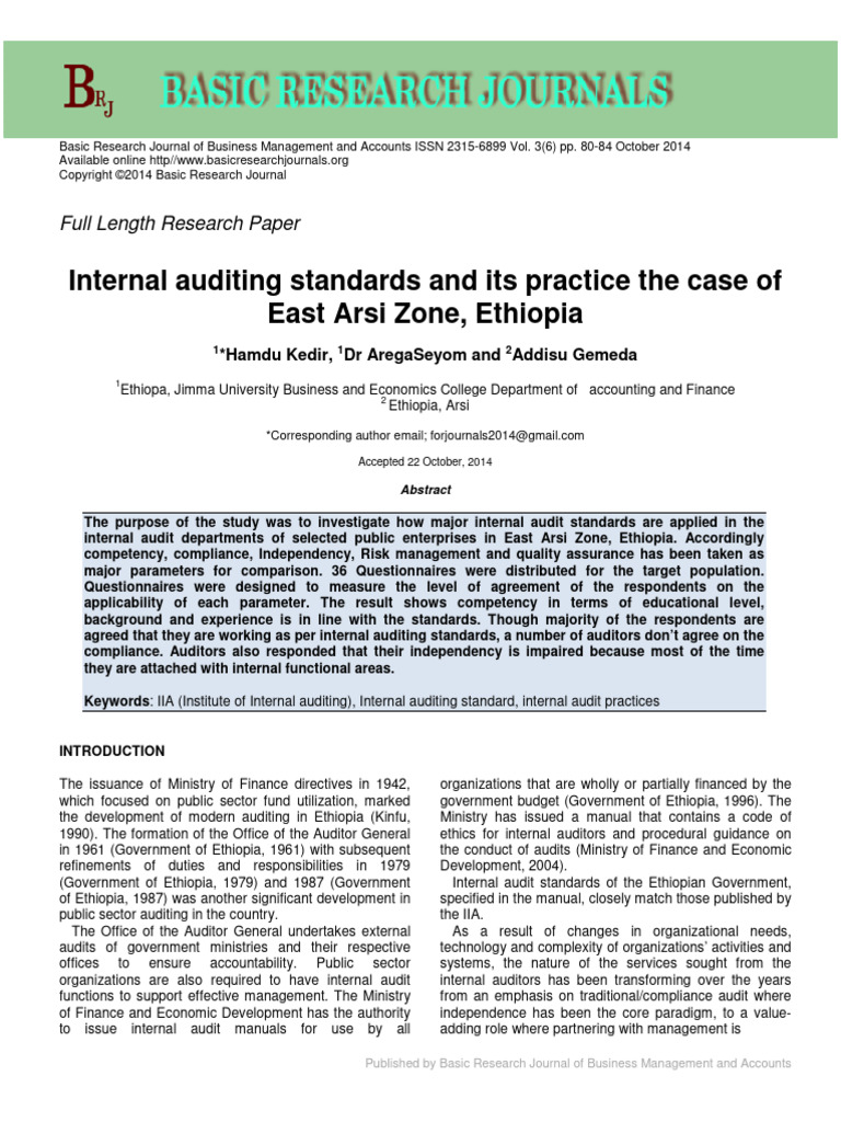 Internal Auditing Standards and Its Prac | PDF | Internal Audit | Audit
