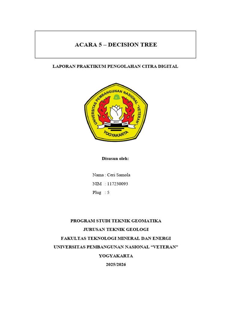 Laporan Praktikum Deceision Tree | PDF
