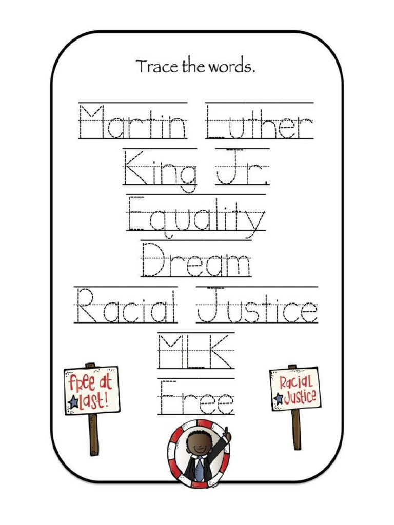 Worksheets MLK | PDF