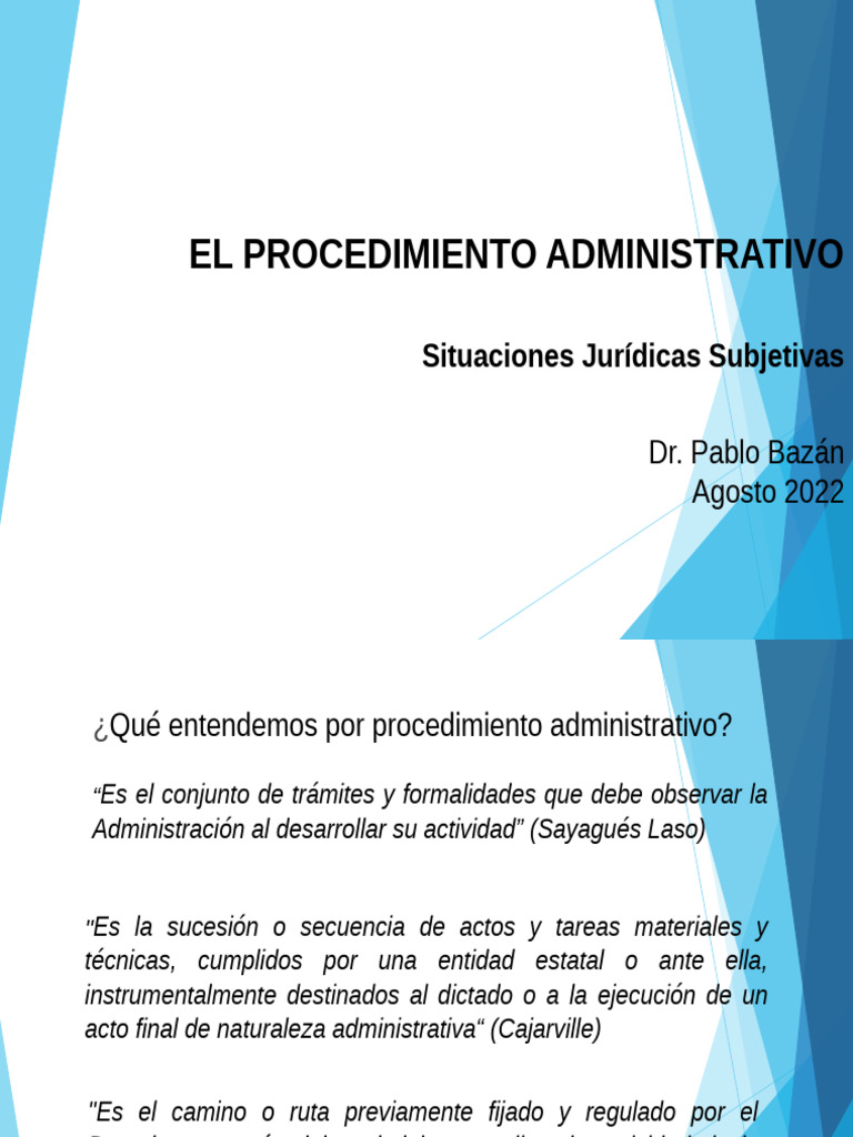 PROCEDIMIENTO ADMINISTRATIVO Uruguay | PDF | Debido al proceso ...