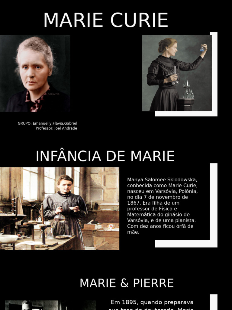 Vida e Contribuições de Marie Curie | PDF