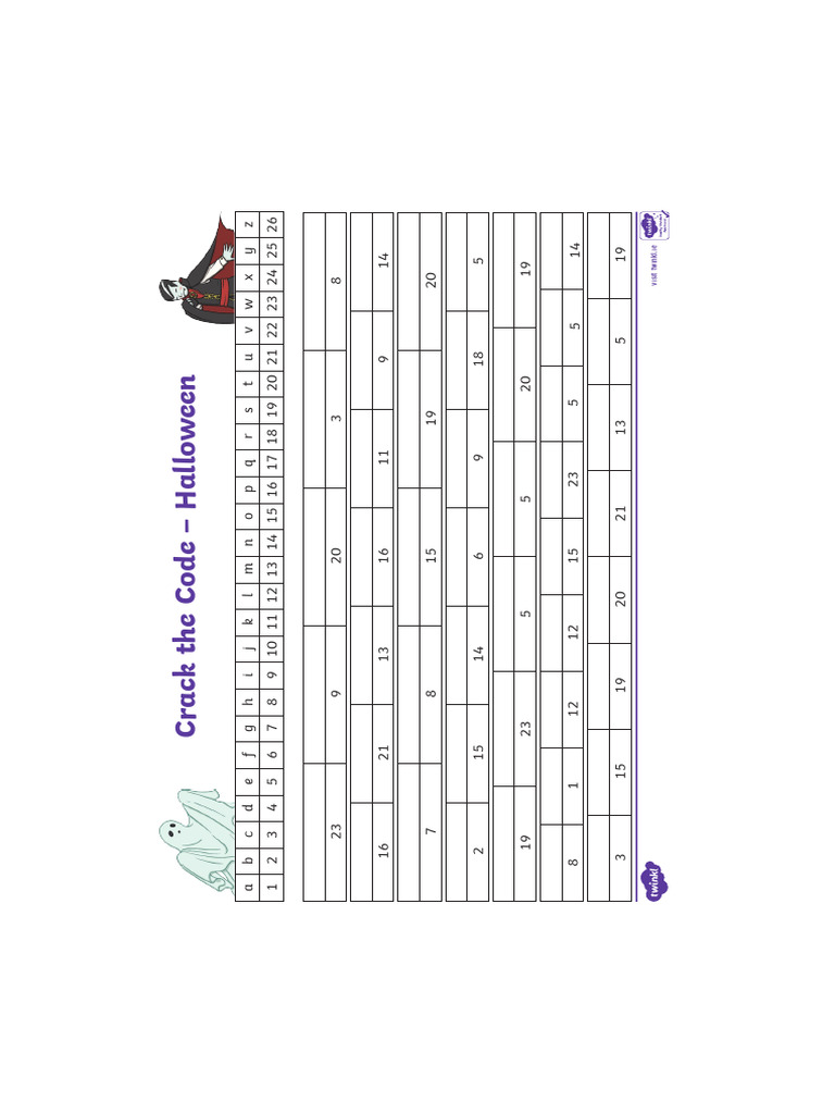 Crack The Code Halloween | PDF