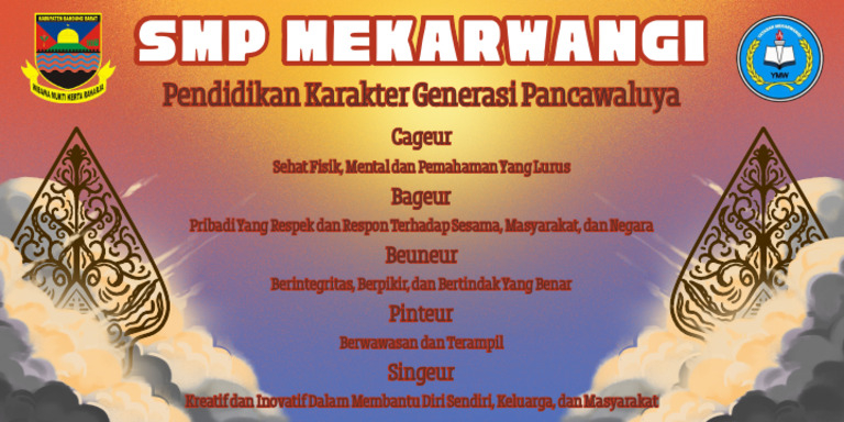 Spanduk Pentas Seni Ilustrasi Tradisional Merah Dan Coklat | PDF